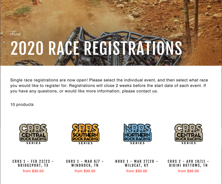 Single Race Registrations Now Live – National Rock Racing Association